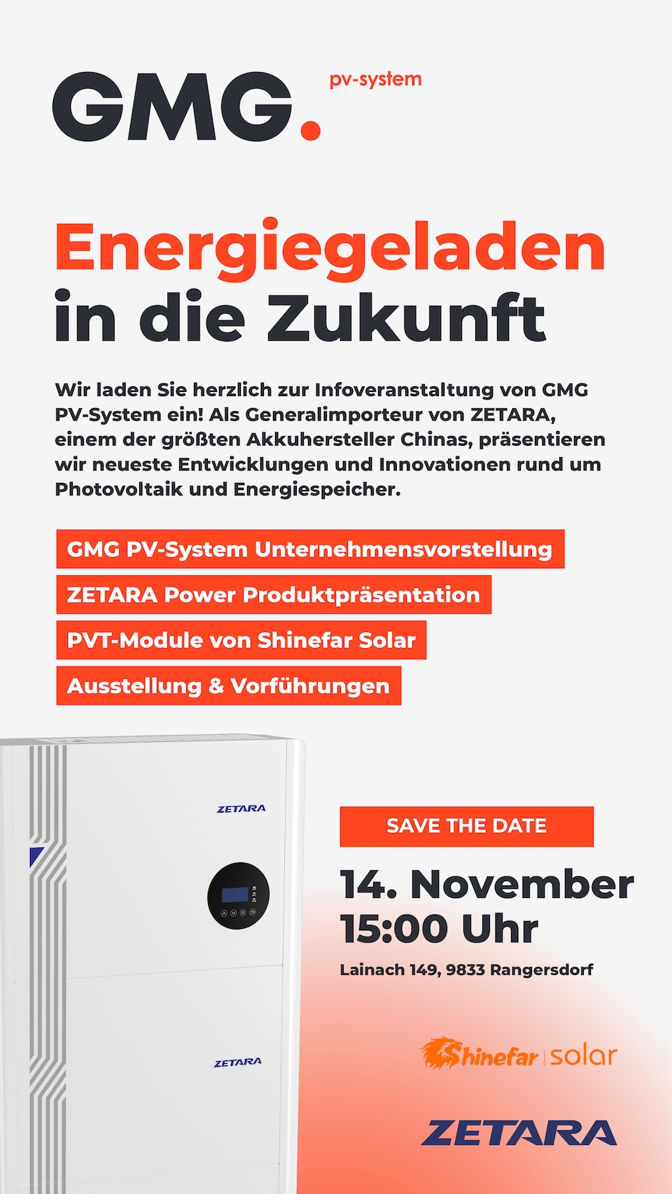 GMG. pv-system | Innovative Speicherlösungen